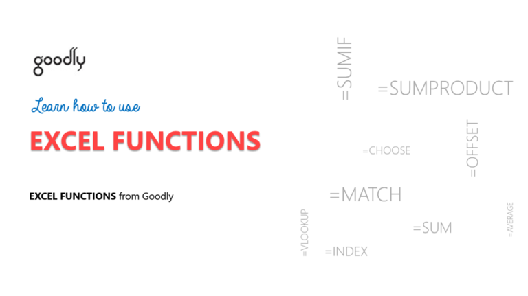Learn 100 Excel Formulas - Goodly