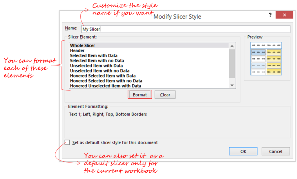 Slicer Formatting Tricks - Goodly