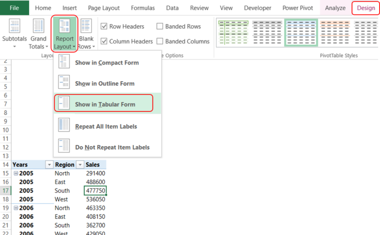 Formatting Tips for Pivot Tables - Goodly