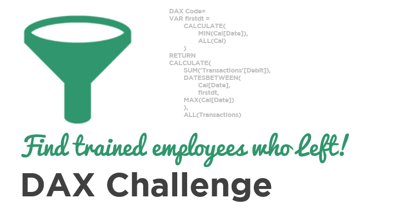 Find Trained Employees who Left - DAX Challenge - Goodly