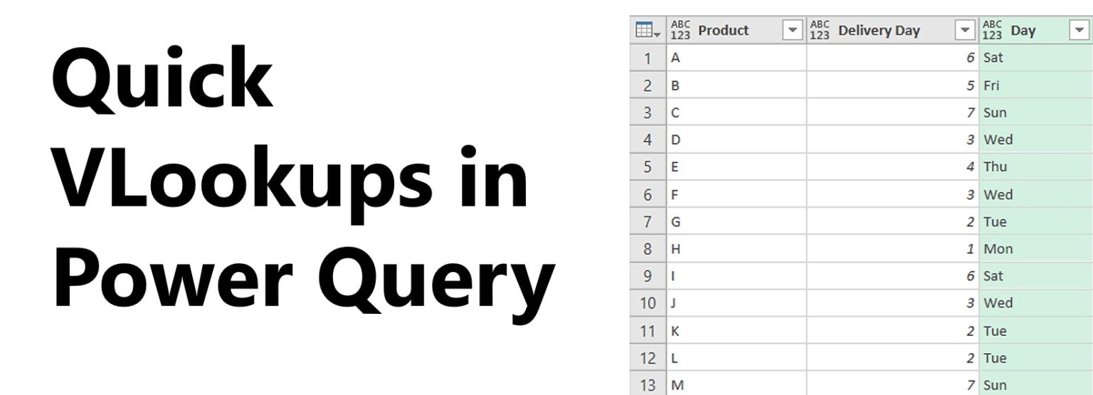 Quick VLookups In Power Query Goodly Quick VLookups In Power Query Goodly