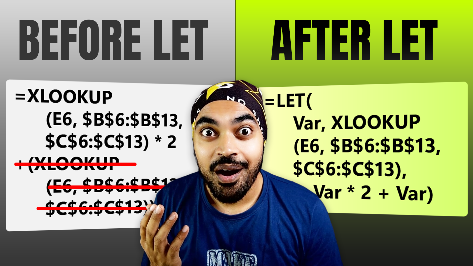 LET Function Explained in Excel - Goodly